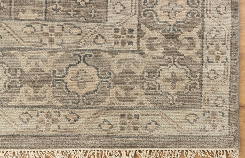 9x12 Traditional Faded Oushak Boho Wool Rugs, Modern Muted Vintage Area ...