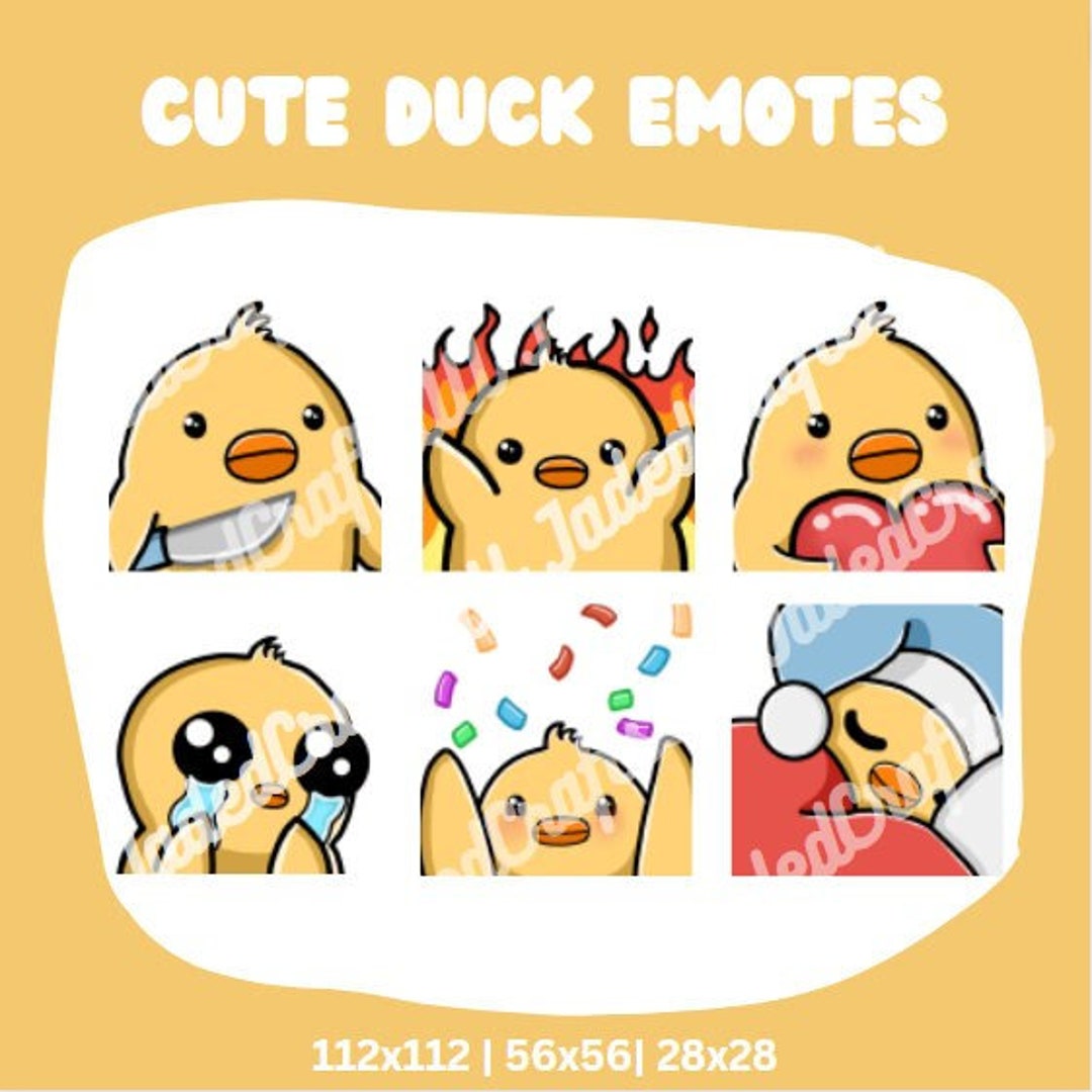 Cute Duck Emotes - Etsy