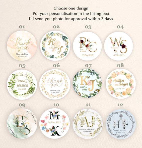 Wedding sticker printing | Beachweddingtips.com
