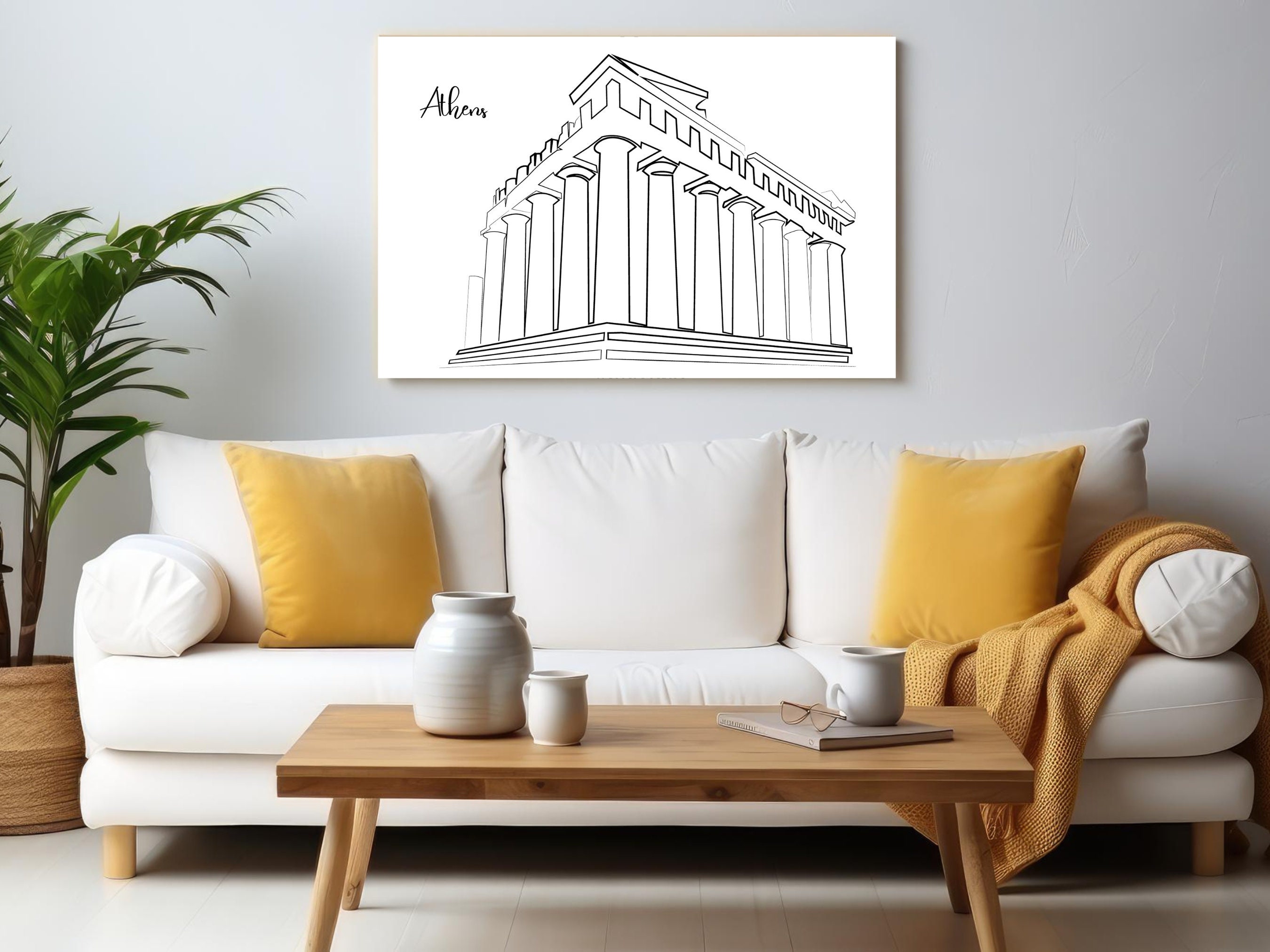 Athens Parthenon Travel Art Wall Decor,athens Greece Travel Wall Art ...