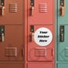 Sticker Mockup, School Locker Sticker Mockup, School Sticker Mockup ...