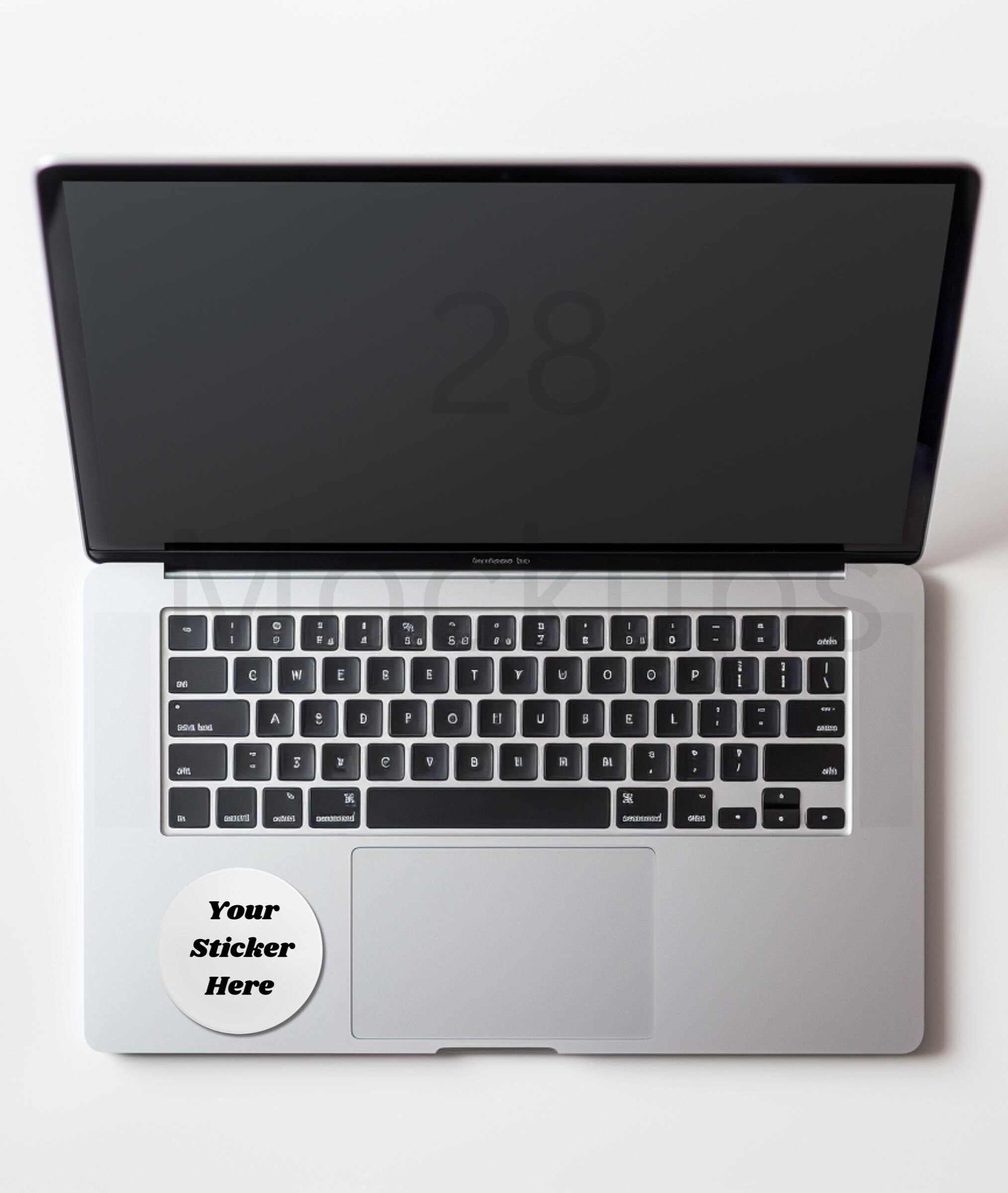 Sticker Mockup, Laptop Sticker Mockup, Notebook Sticker Mockup ...