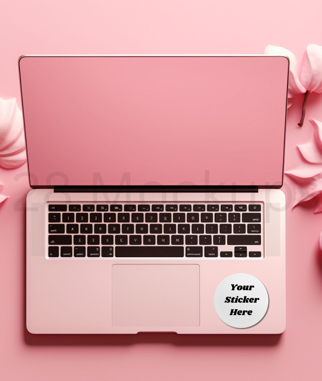 Sticker Mockup, Laptop Sticker Mockup, Notebook Sticker Mockup ...
