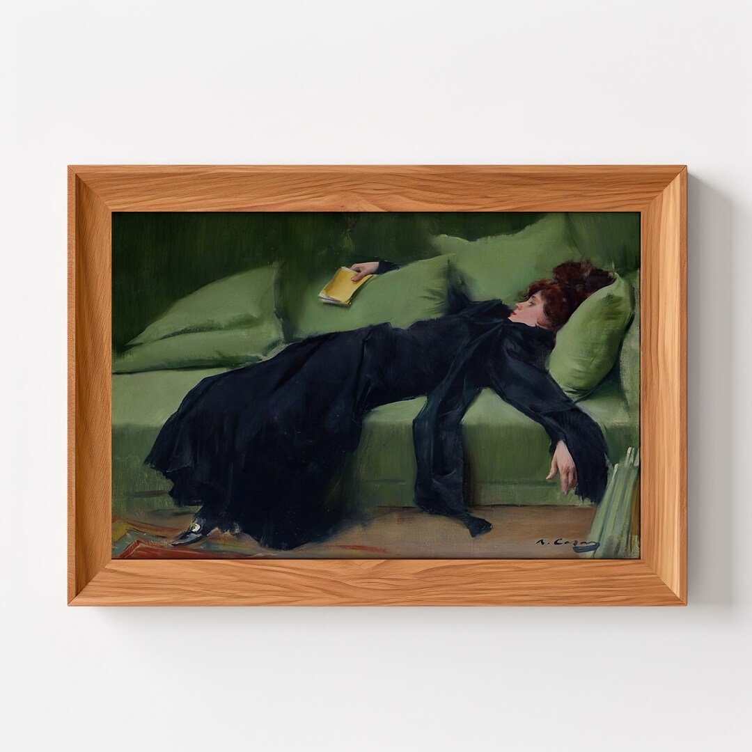 Decadent Young Woman After the Dance by Roman Casas 1899 |antique ...
