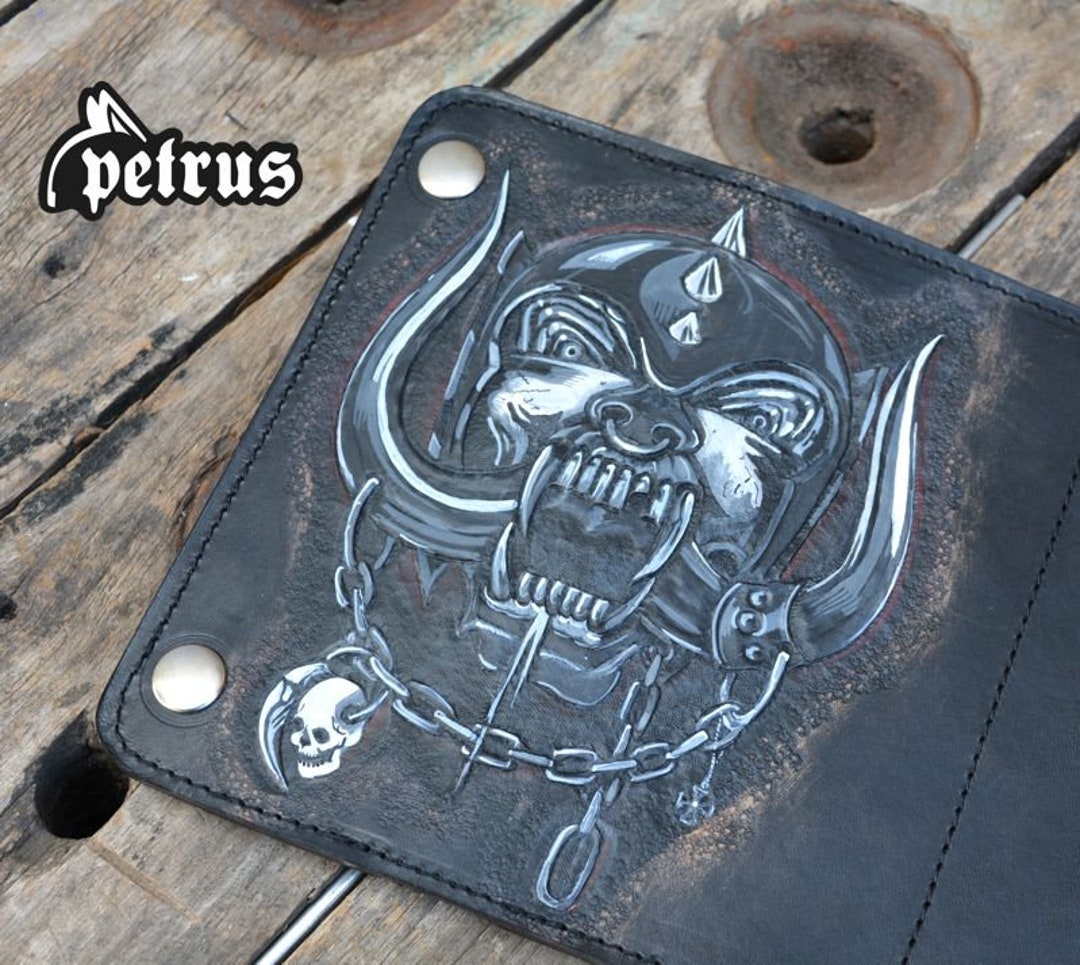 Biker Wallet Custom Motorhead - Etsy