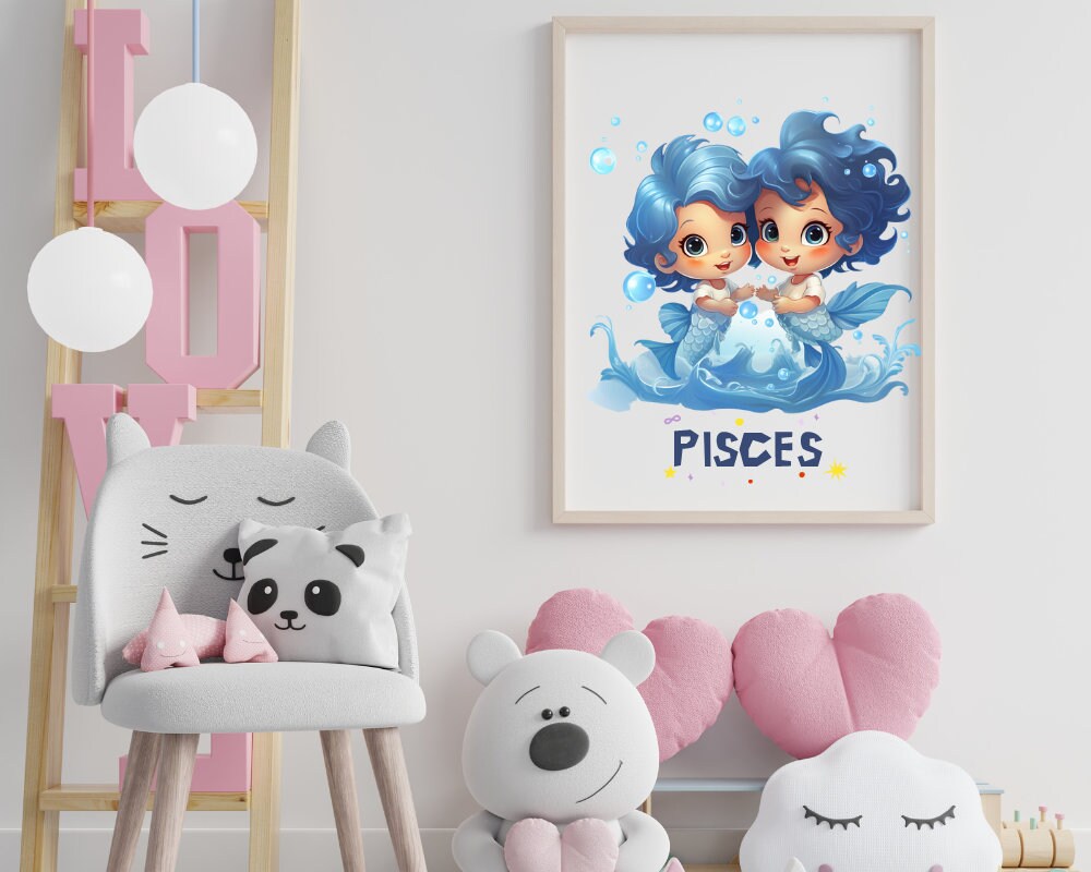 Pisces Symbol Set Zodiac Constellation Svg Zodiac Sign Svg - Etsy