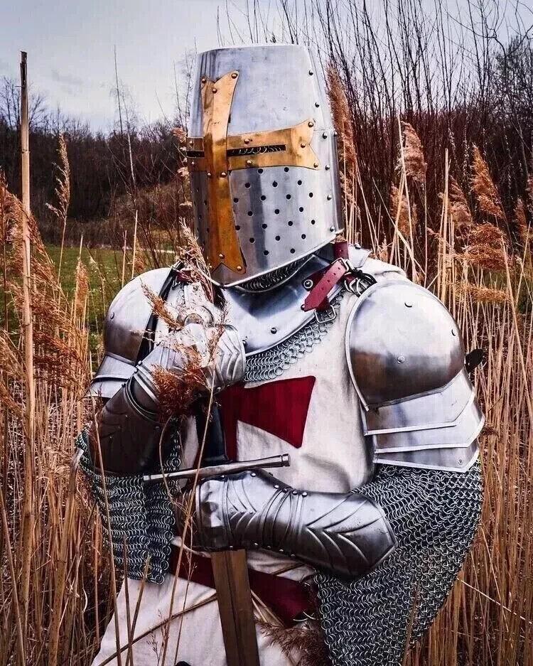 Medieval Knight Wearable Suit of Armor - Crusader Combat Full Body ...