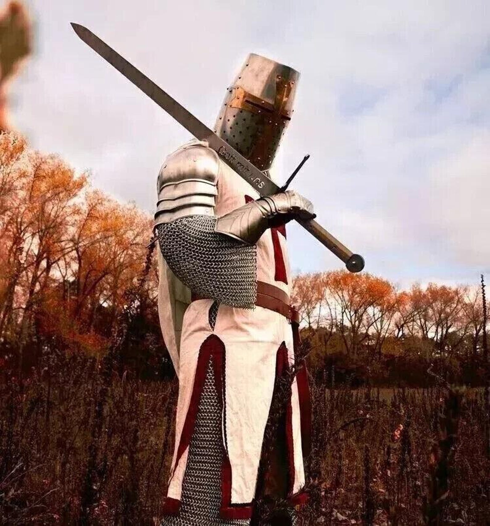 Medieval Knight Wearable Suit of Armor - Crusader Combat Full Body ...