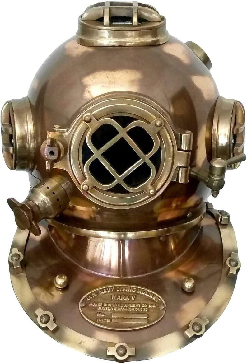 Buy Mark V Diving Helmet Replica – Solid Brass or Aluminum – Full Size ...