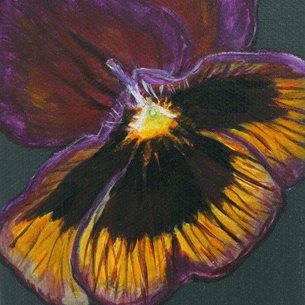 Pansy Painting - Etsy UK
