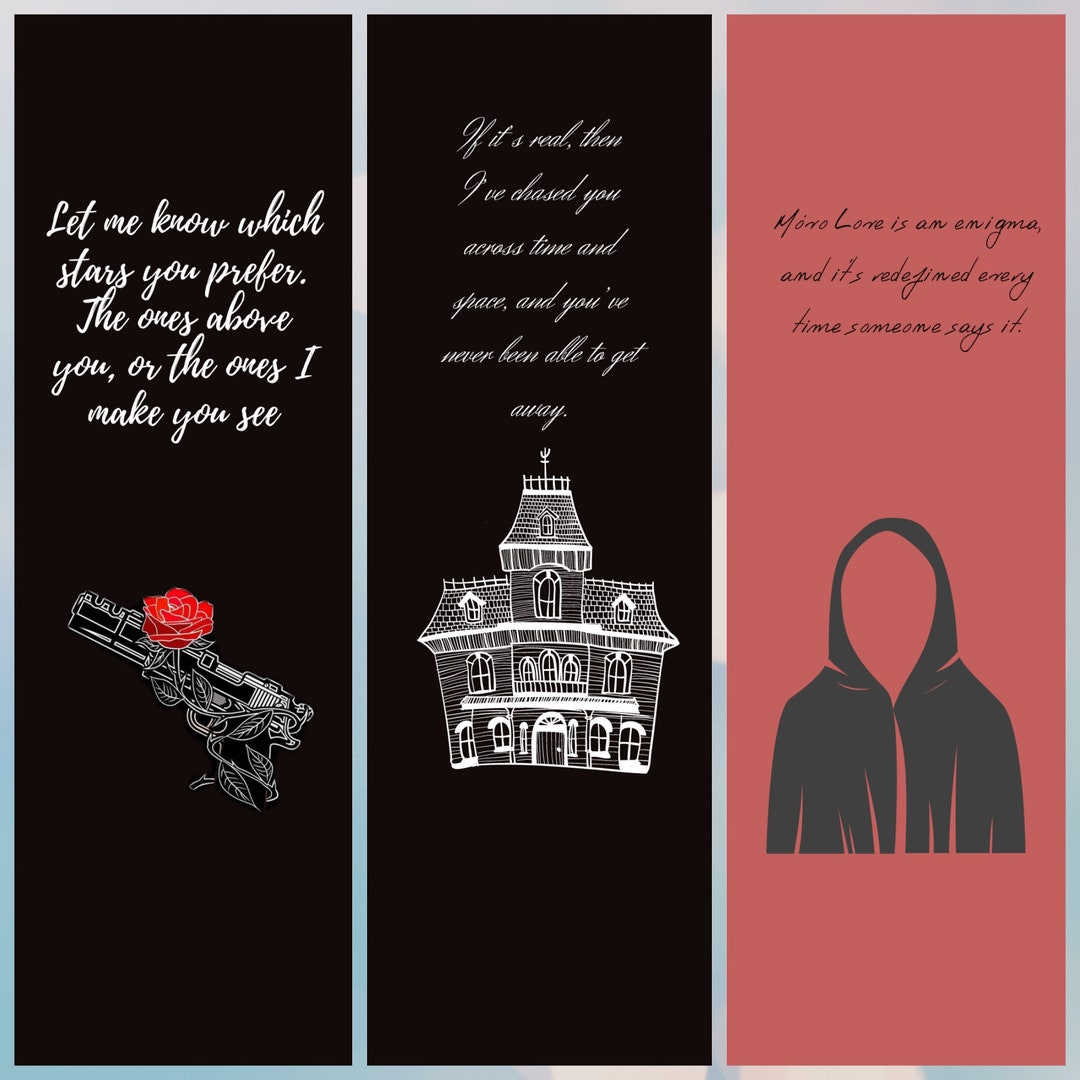 6 Haunting Adeline Bookmarks Printable With Quotes - Etsy