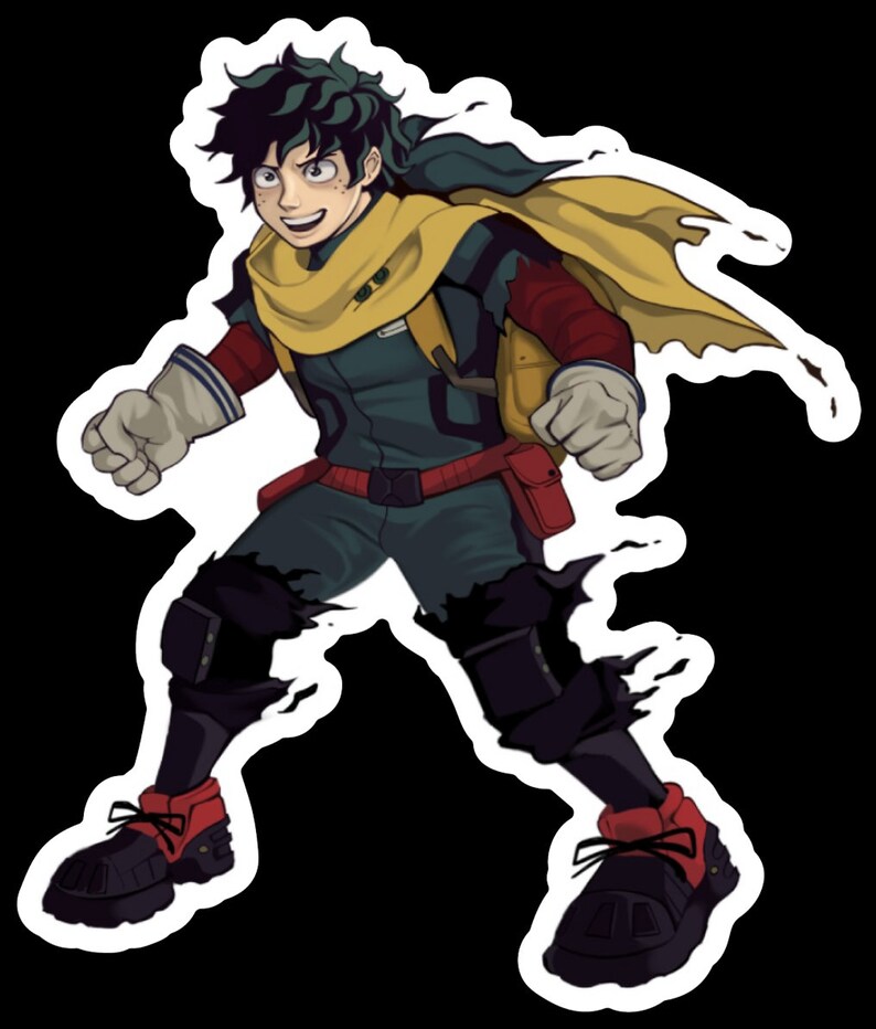 My Hero Academia Vigilante Deku Vinyl Stickers - Etsy