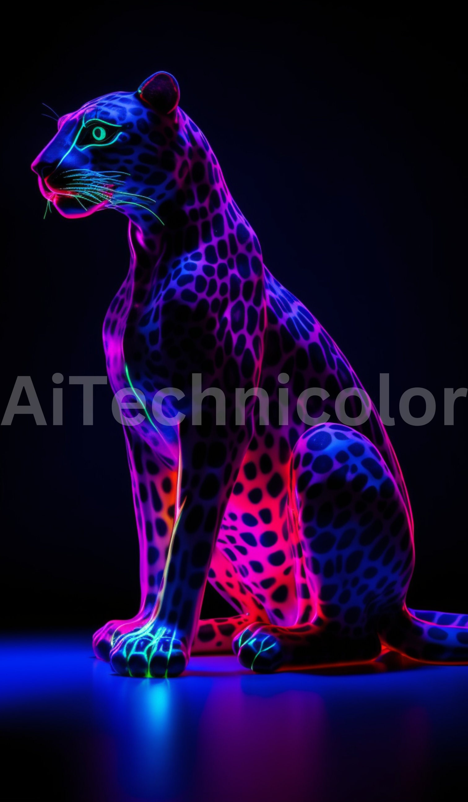 50 Neon Animal Clipart PNG Bundle High-resolution Digital Download ...