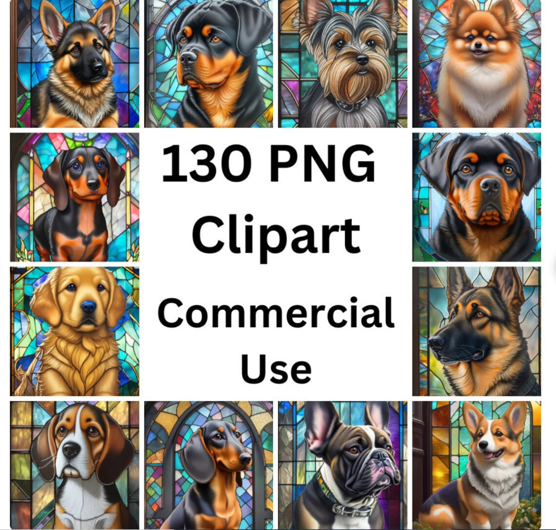 400 Dog Mega Pack Clipart PNG High-resolution Art Digital Download ...