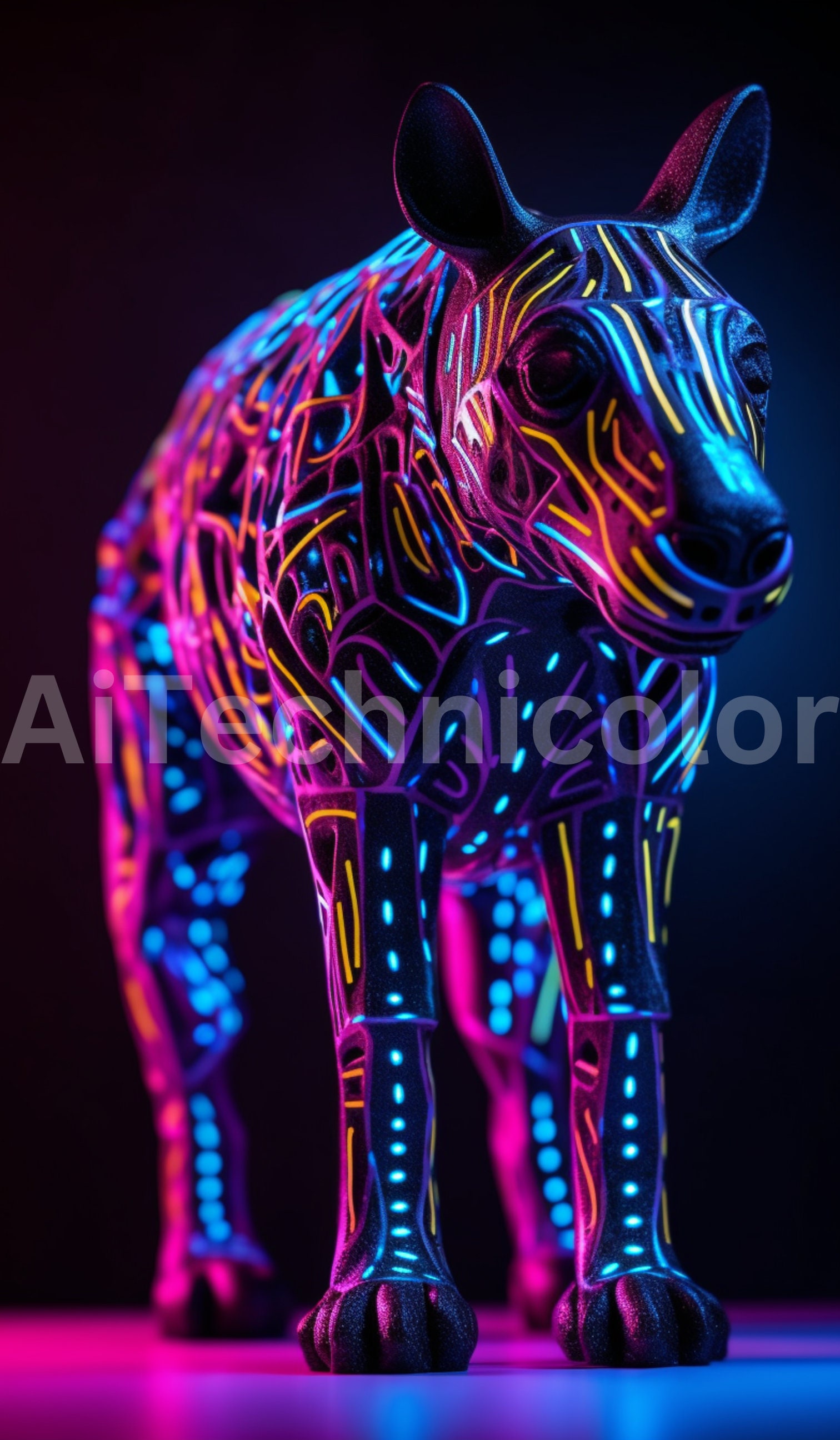 50 Neon Animal Clipart PNG Bundle High-resolution Digital Download ...