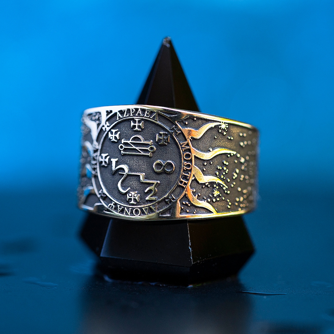 Azrael Seal Ring: Archangel of Death and Transition, Grief Healing ...