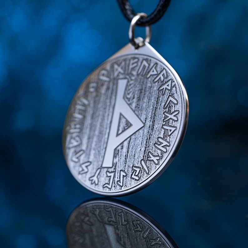 Thurisaz Rune Pendant - Viking Resistance, Wheel of Universe, North ...