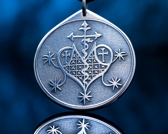 Voodoo Veve Pendant Choice of Sobo and Bade Kalfou Ogou Feray Loco ...