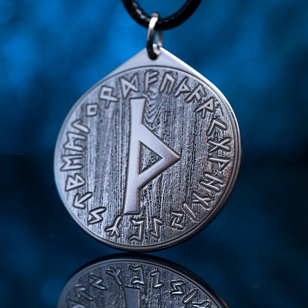 Thurisaz Rune Pendant - Viking Resistance, Wheel of Universe, North ...