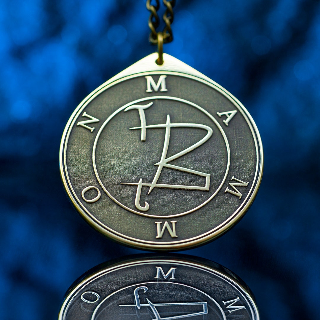 Mammon Spirit of Wealth - Lesser Key of Solomon Seal Demon Pendant ...