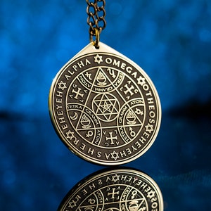 Enochian Sigil Pendant: Seal of Truth, Goetia Solomon Kabbalah Talisman ...
