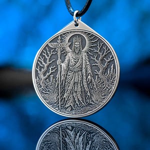Ahriman Pendant: Angra Mainyu, Black Sun Talisman, Zoroastrian Demon ...