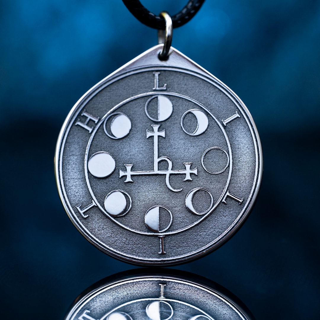 Lilith Seal Night and Moon Goddess Pendant, the Sacred Amulet, Seal of ...