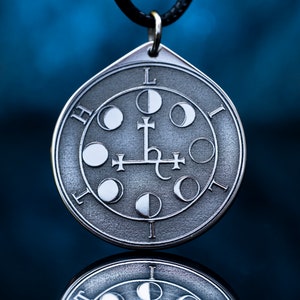 Lilith Seal Night and Moon Goddess Pendant, the Sacred Amulet, Seal of ...
