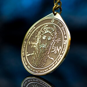 The First Pentacle of the Sun Pendant Solomon Kabbalah Amulet Talisman ...