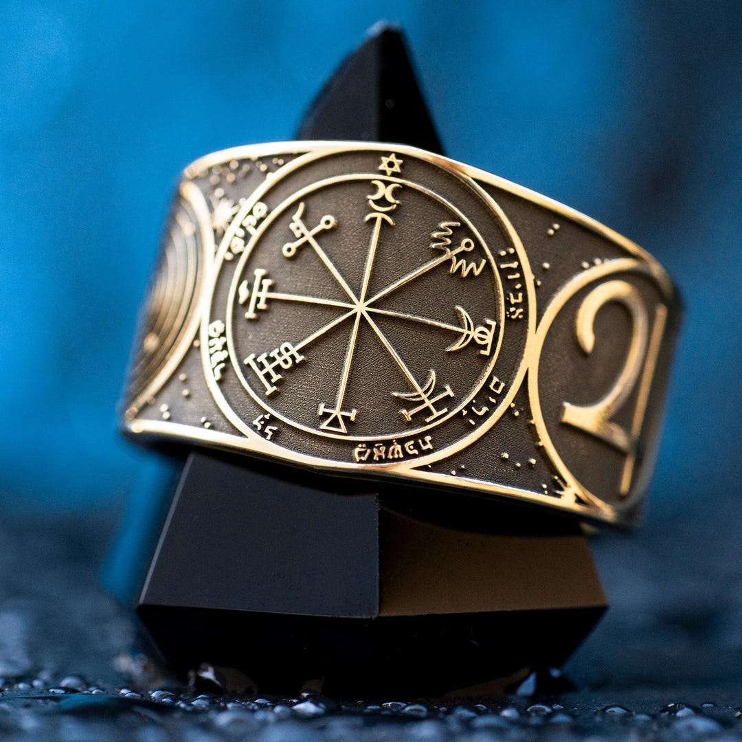 Goetia Seventh Pentacle of Jupiter Holy Planetary Seal of Solomon ...