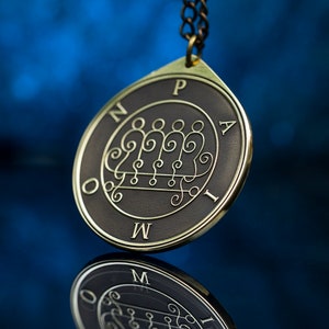 Great King Paimon - Lesser Key of Solomon Seal Kabbalah Amulet Pendant ...