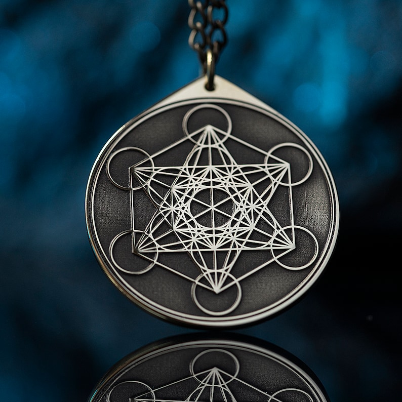 Metatron Seal Pendant: Archangel Protection Amulet, Sacred Geometry ...