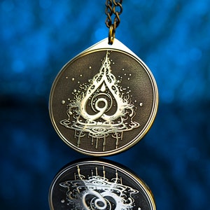 Alchemy Water Symbol Pendant: Purification Amulet, Occult Talisman - Etsy