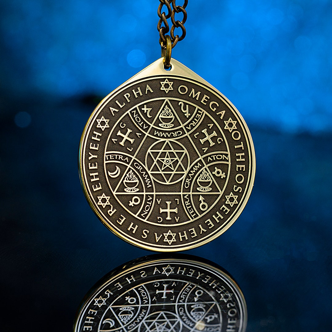 Enochian Sigil Pendant: Seal of Truth, Goetia Solomon Kabbalah Talisman ...