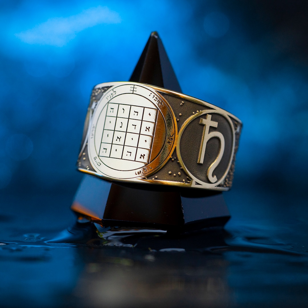 Goetia First Pentacle of Saturn Holy Planetary Seal of Solomon - Etsy