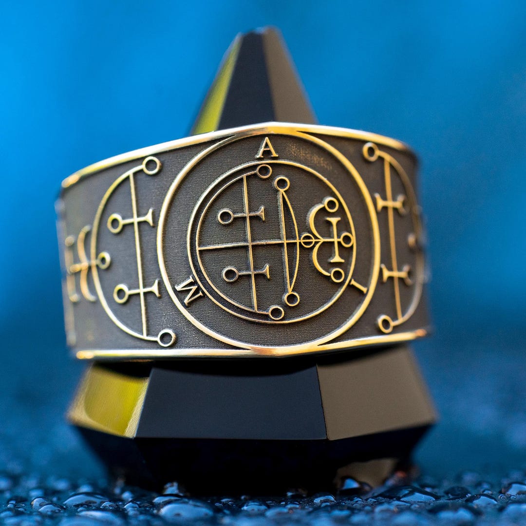 Duke Aim Demon Ring: True Answers, Solomon's Seal Amulet, Goetia Magic ...