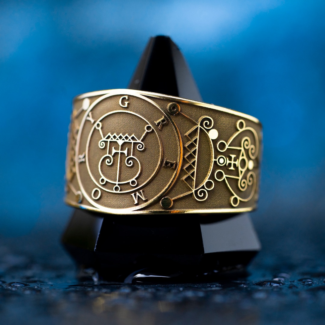 King Gremory Divine Power of Treasure Seeker Occult Adjustable Ring ...