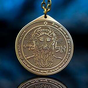 The First Pentacle of the Sun Pendant Solomon Kabbalah Amulet Talisman ...