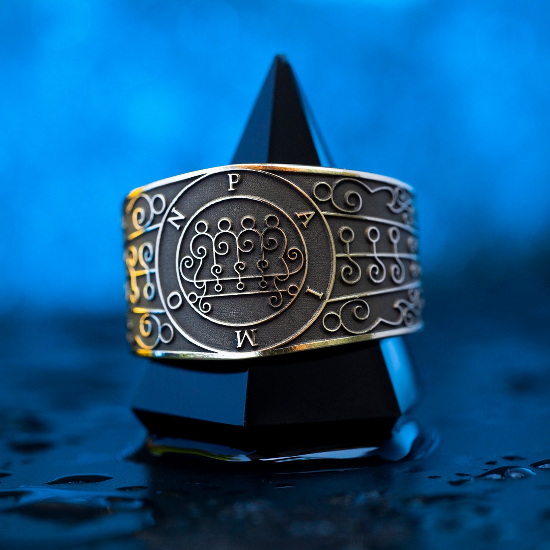 Great King Paimon Teacher of All Arts Occult Adjustable Ring Lesser Key ...