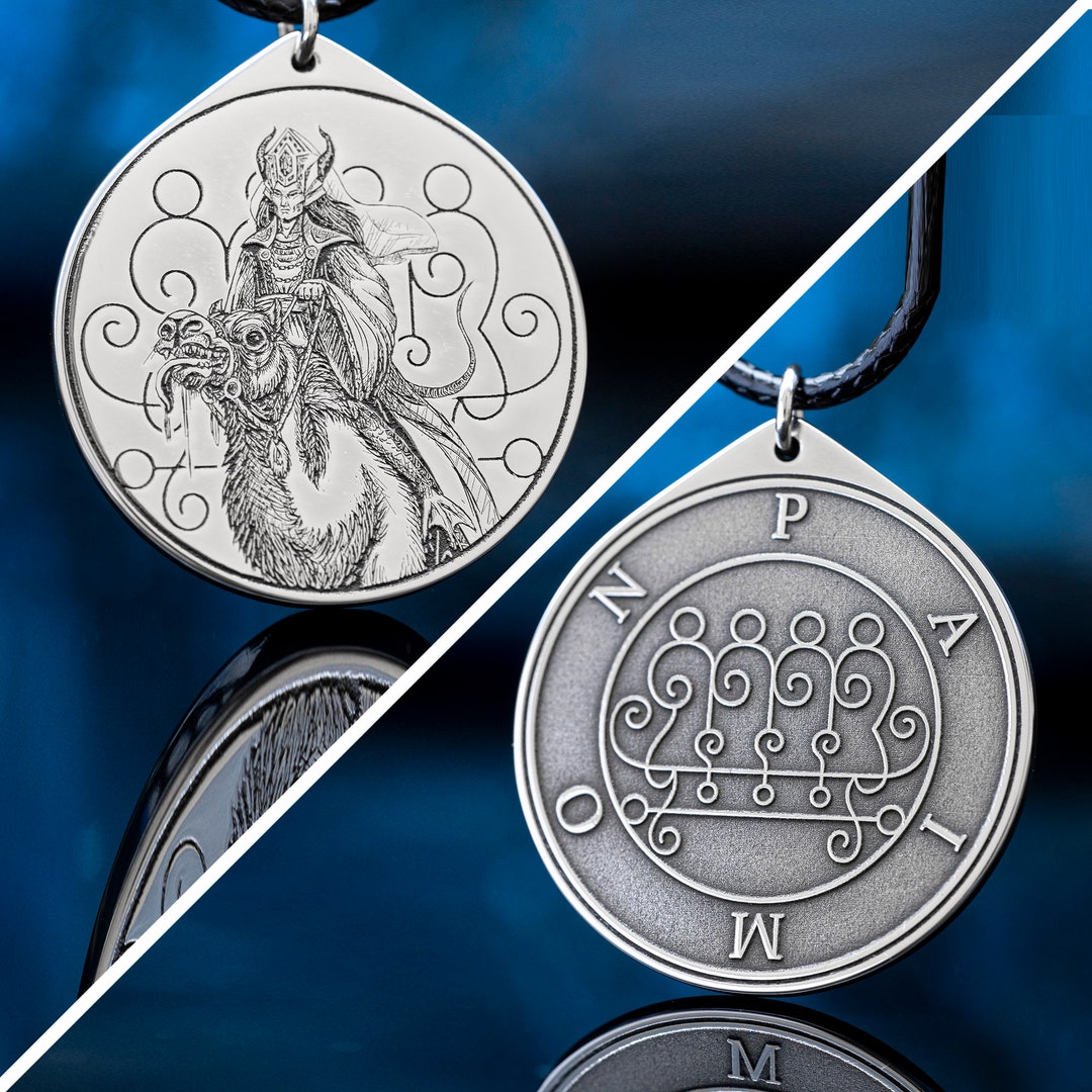 Great King Paimon - Lesser Key of Solomon Seal Kabbalah Spirit Amulet ...