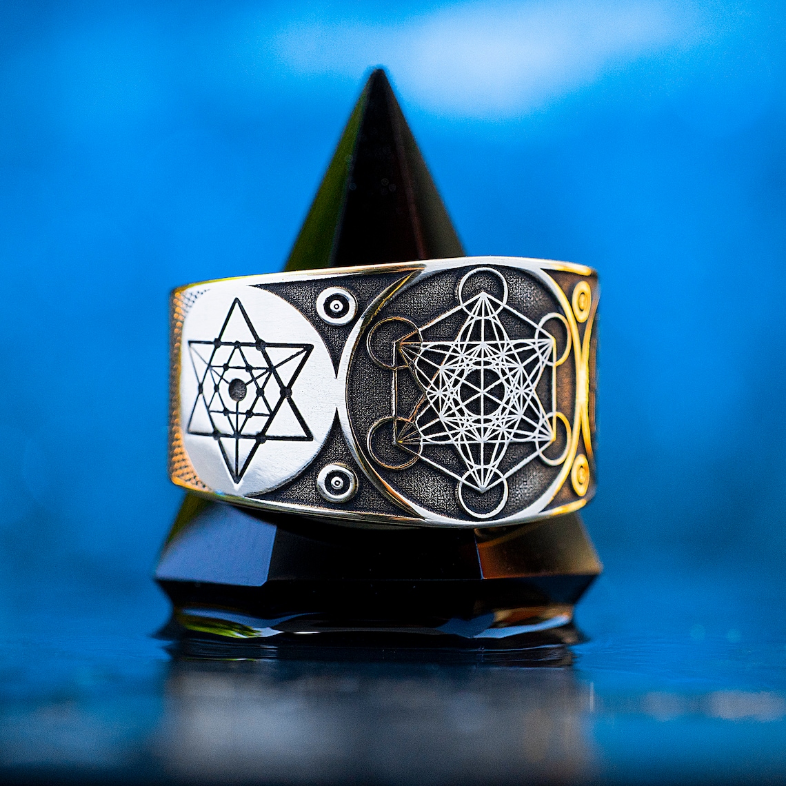Archangel Metatron Angel of Life Seal Adjustable Ring Solomon - Etsy