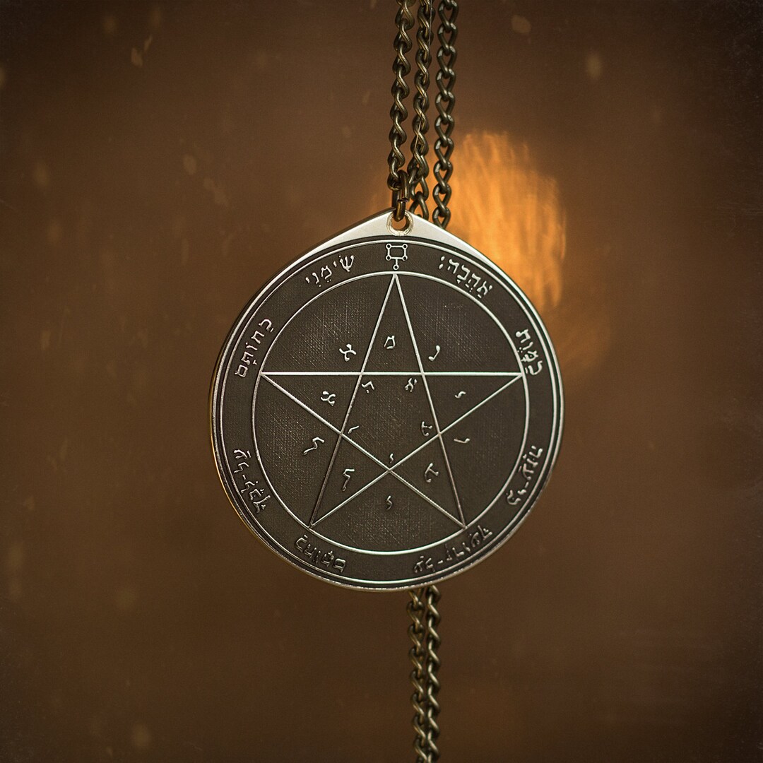 The Second Pentacle of Venus Pendant Solomon Kabbalah Amulet Talisman ...