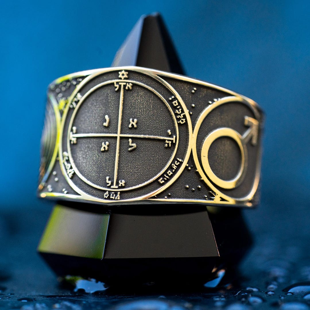 Goetia Fourth Pentacle of Mars Holy Planetary Seal of Solomon Kabbalah ...