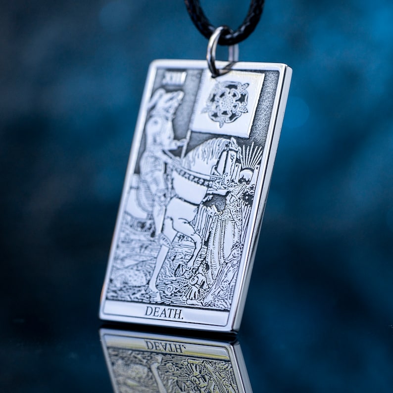 Death Tarot Pendant: Transformation, Renewal, Symbol Divination, Amulet ...
