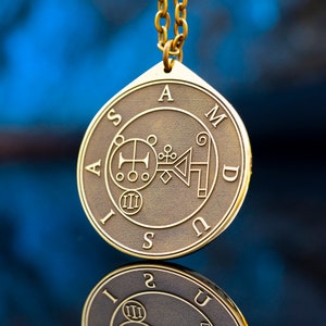 Great Duke Amdusias - Lesser Key of Solomon Seal Demon Pendant Amulet ...