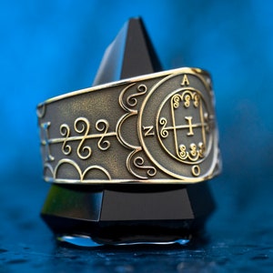 Amon Teacher of All things Past and to Come occult adjustable ring ...