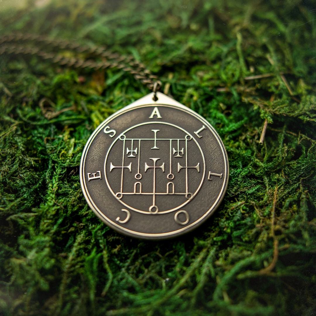 Alloces Teacher of All the Liberal Sciences - Lesser Key of Solomon Seal Demon Pendant Amulet ...