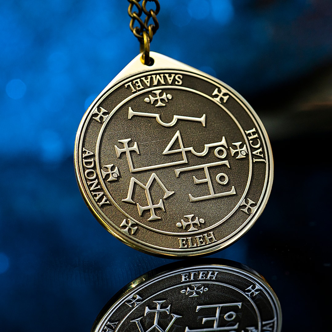 Archangel SAMAEL Protector of Souls Seal of Solomon Pendant Kabbalah ...