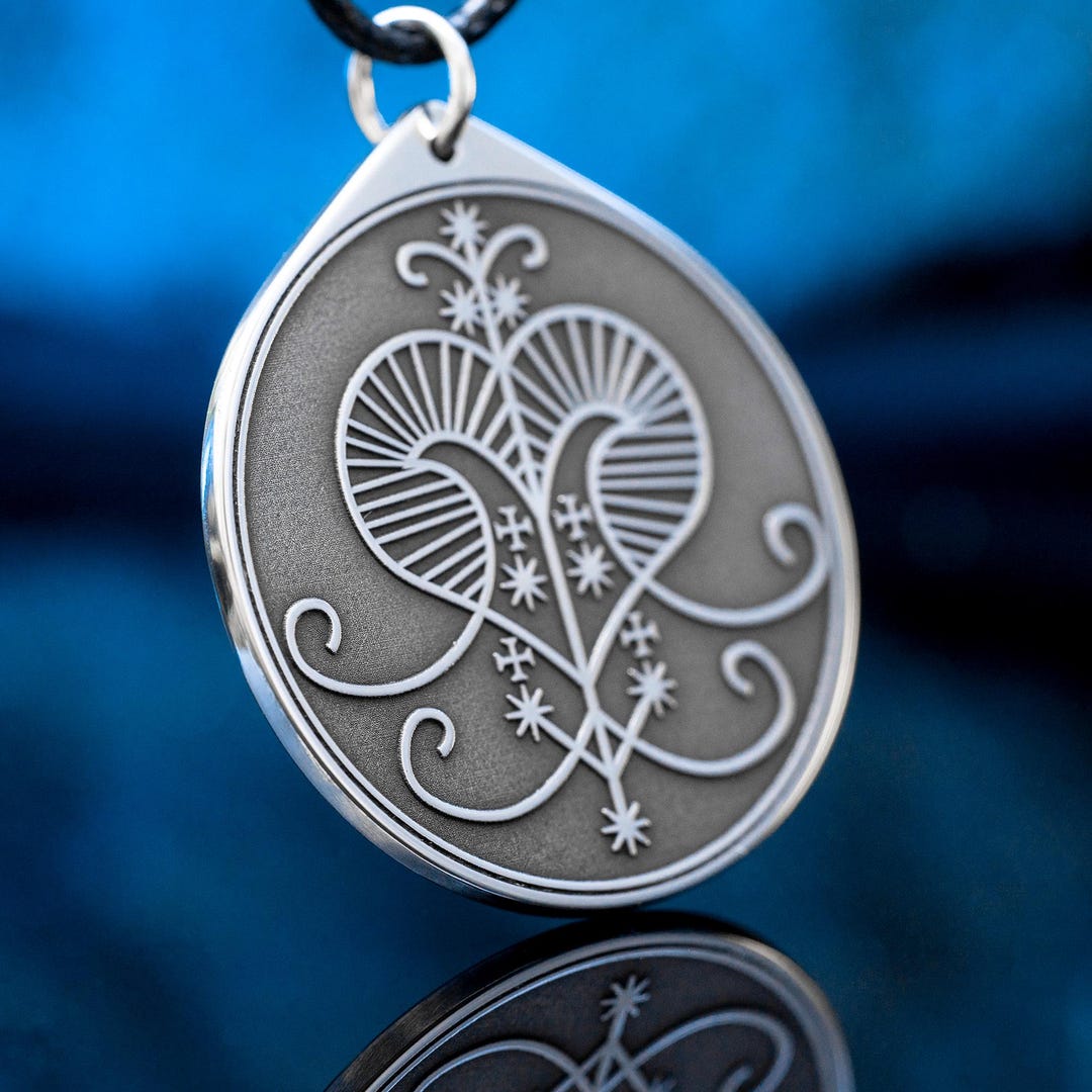 Oshun Veve Pendant – Vodou Seal of Love, Beauty & Prosperity, Yoruba ...