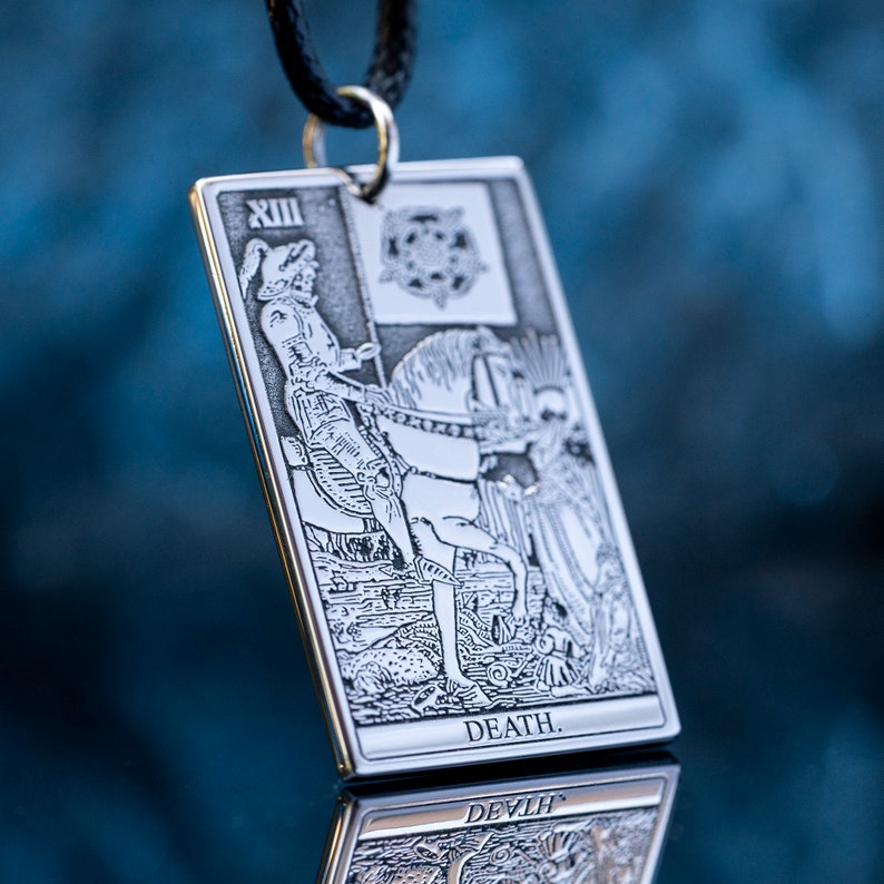 Death Tarot Pendant: Transformation, Renewal, Symbol Divination, Amulet ...